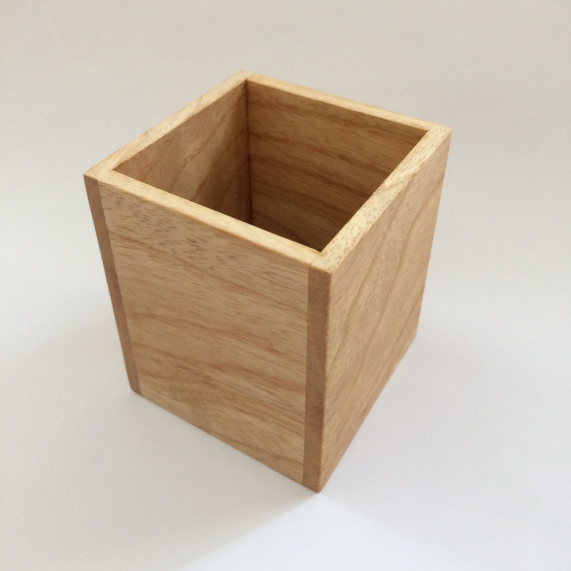 Wooden Pencil Holder Ash Wood Desktop Accessories Office Desk - Etsy