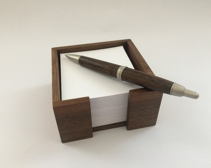Post It Note Holder ,wooden Memo Block Holder, for 4"*4" Paper Sticky ...