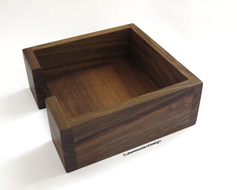 Post It Note Holder for 3*3 Inch,wooden Memo Block Holder, Sticky Note ...