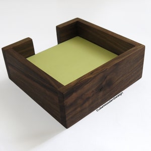 Post It Note Holder for 3*3 Inch,wooden Memo Block Holder, Sticky Note ...