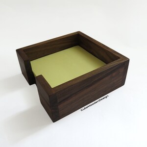Post It Note Holder for 3*3 Inch,wooden Memo Block Holder, Sticky Note ...