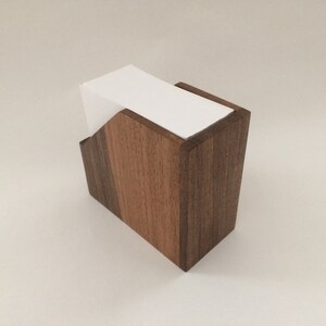 Note Cube Holder, Wooden Memo Block Holder, Sticky Note Paper Holder ...