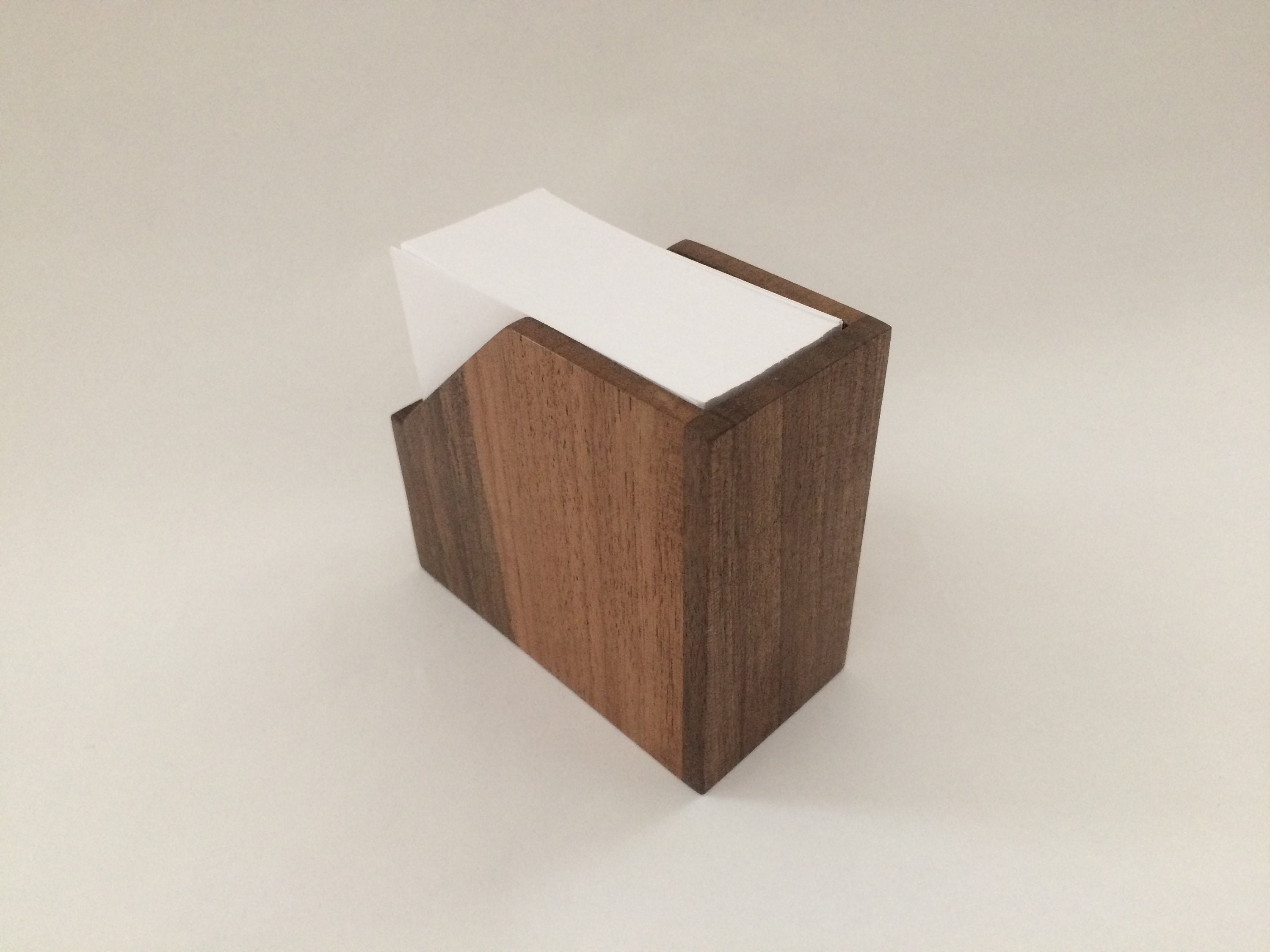 Note Cube Holder, Wooden Memo Block Holder, Sticky Note Paper Holder ...