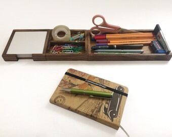 Post It Note Holder ,wooden Memo Block Holder, for 4"*4" Paper Sticky ...