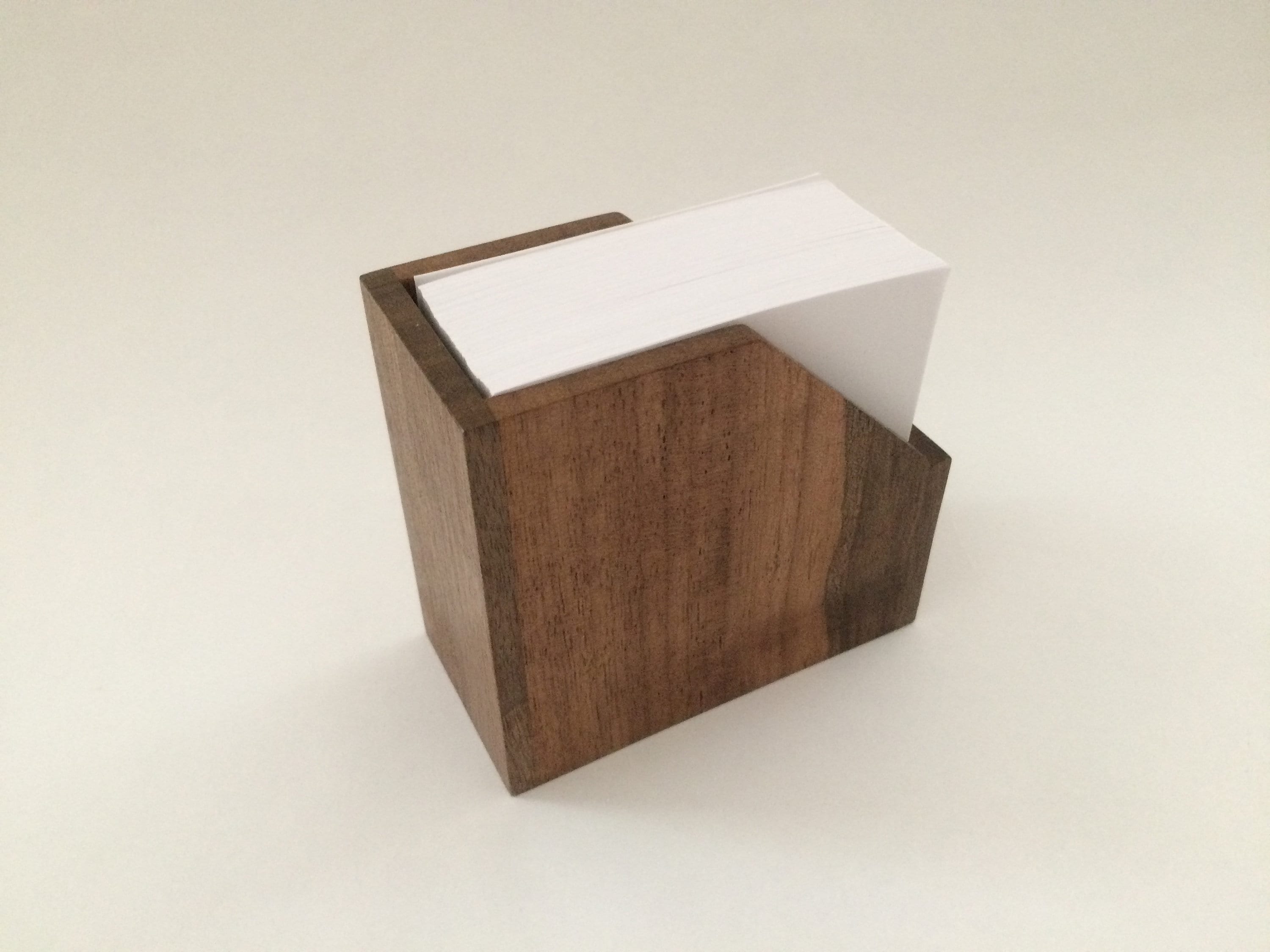 Note Cube Holder, Wooden Memo Block Holder, Sticky Note Paper Holder ...
