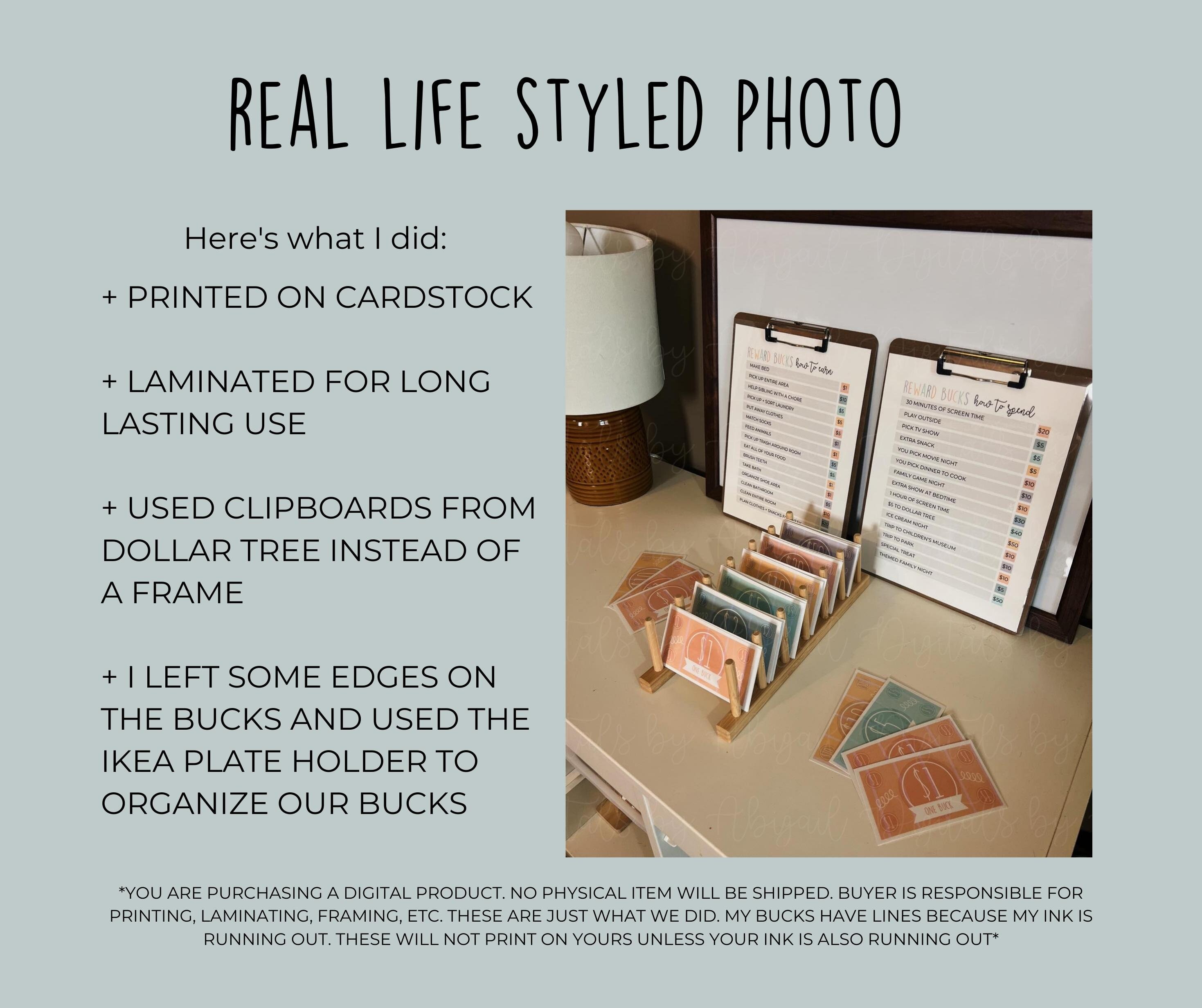 Kids Reward Bucks Editable Design Printable Mom Bucks - Etsy