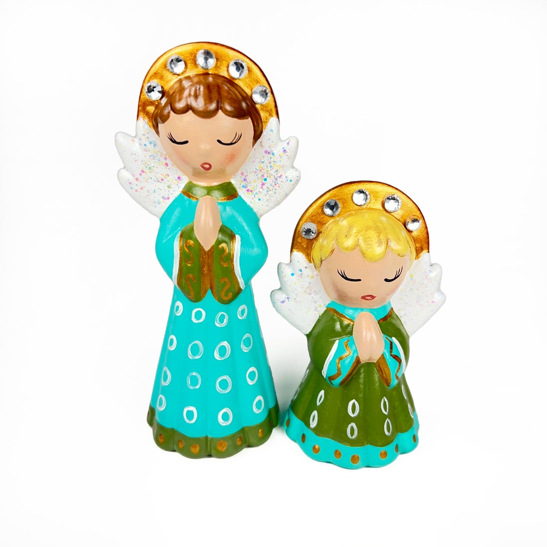 Mid Century Modern Angels Vintage Angels 70s Retro Etsy