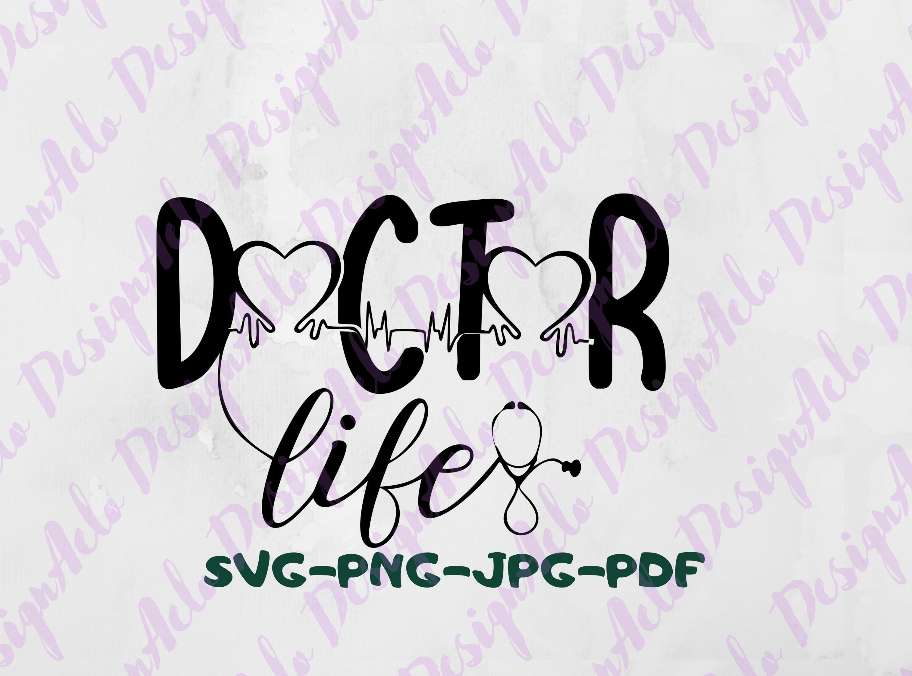 Doctor life svg-Doctor Gift-Heart Rate-cricut silhouette-life png ...