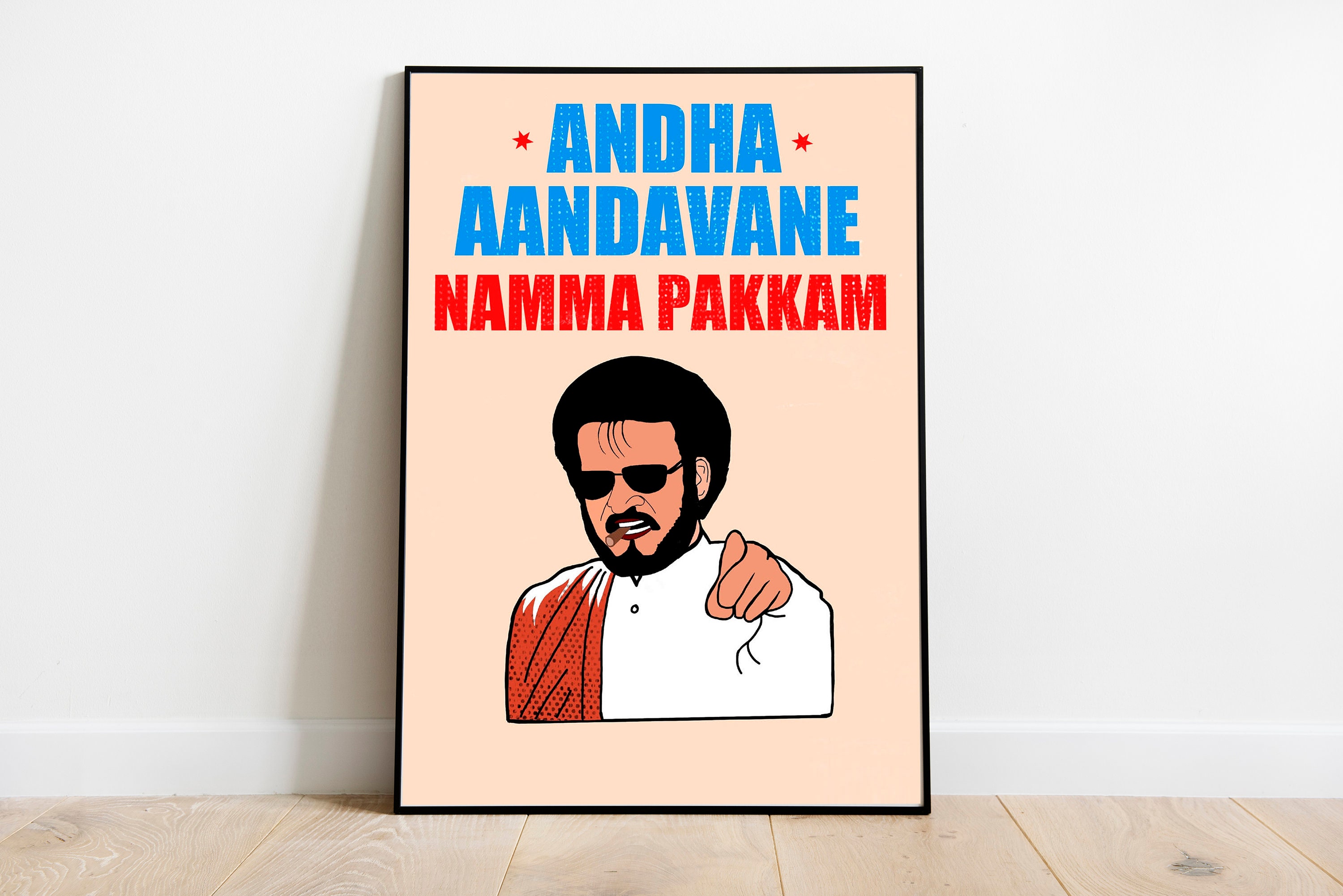 Rajinikanth Poster Digitial Printable Art Tamil Movie Poster - Etsy