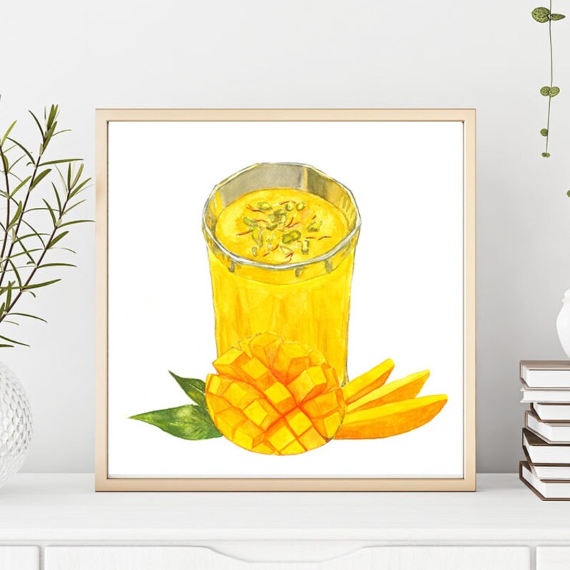 Mango Indian Wall Art - Etsy