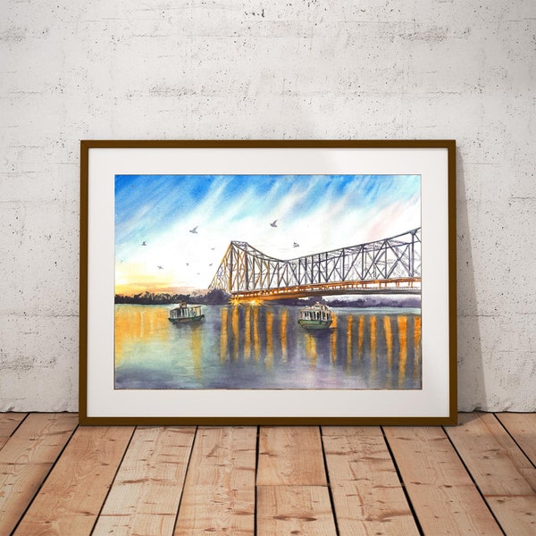 Howrah Bridge Printable - Etsy