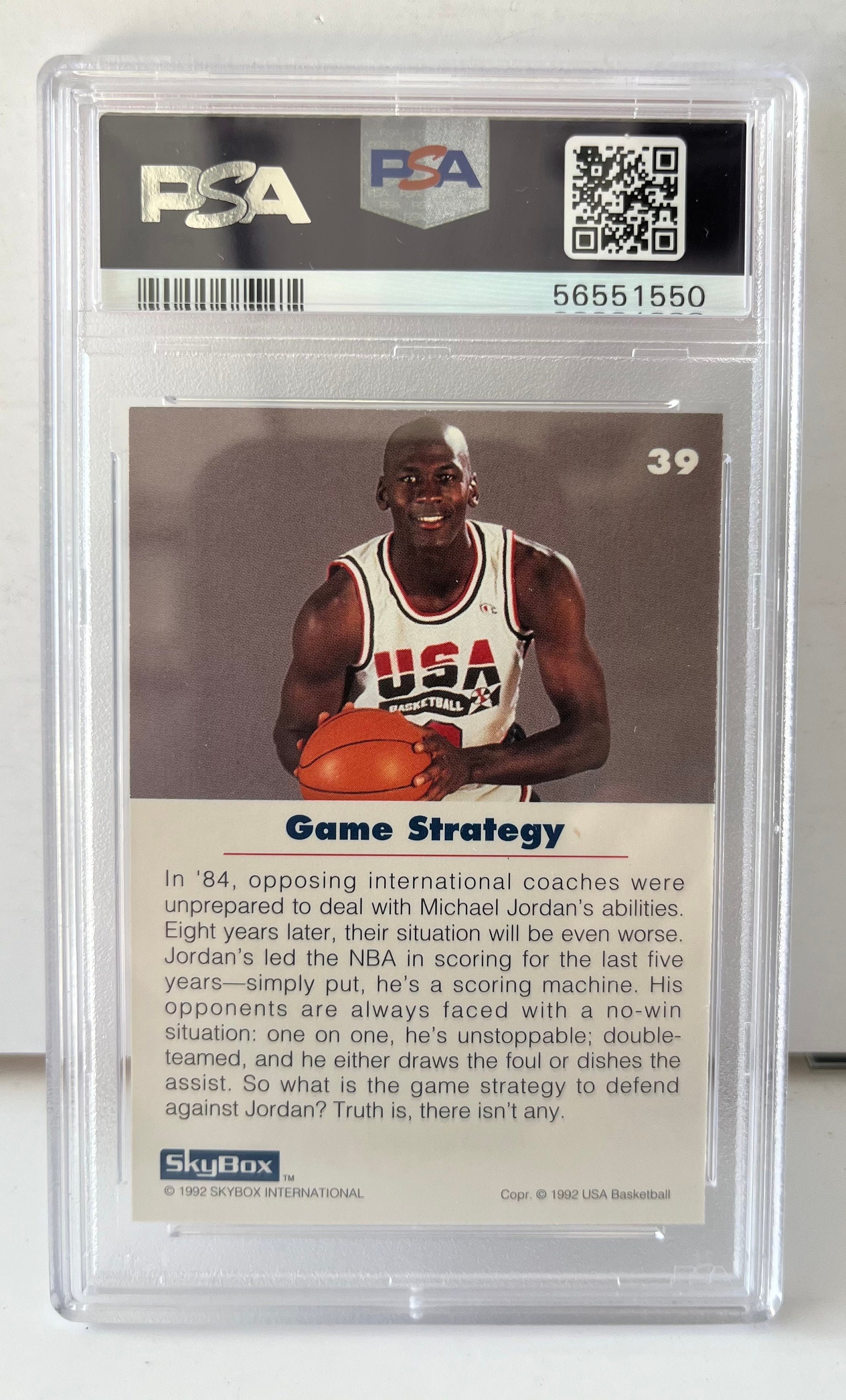 Michael Jordan USA Basketball PSA Graded Card Vintage - Etsy