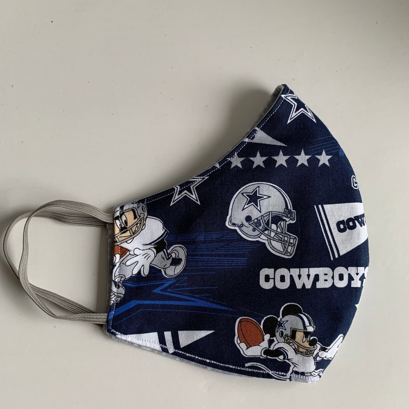 Dallas Cowboys Face Mask - Etsy