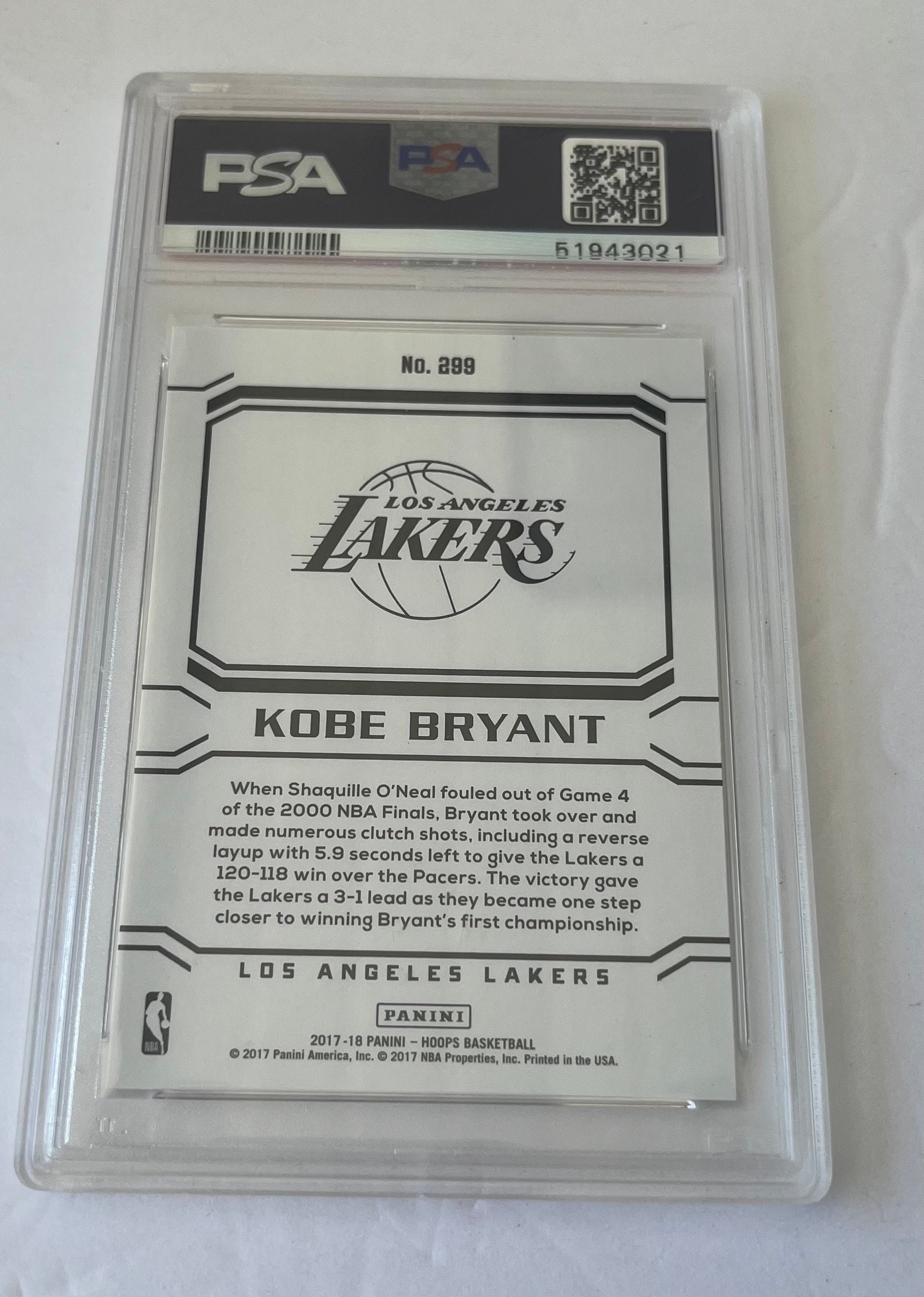 Kobe Bryant PSA Vintage Cards NBA Basketball NBA Hoops Basketball Cards ...