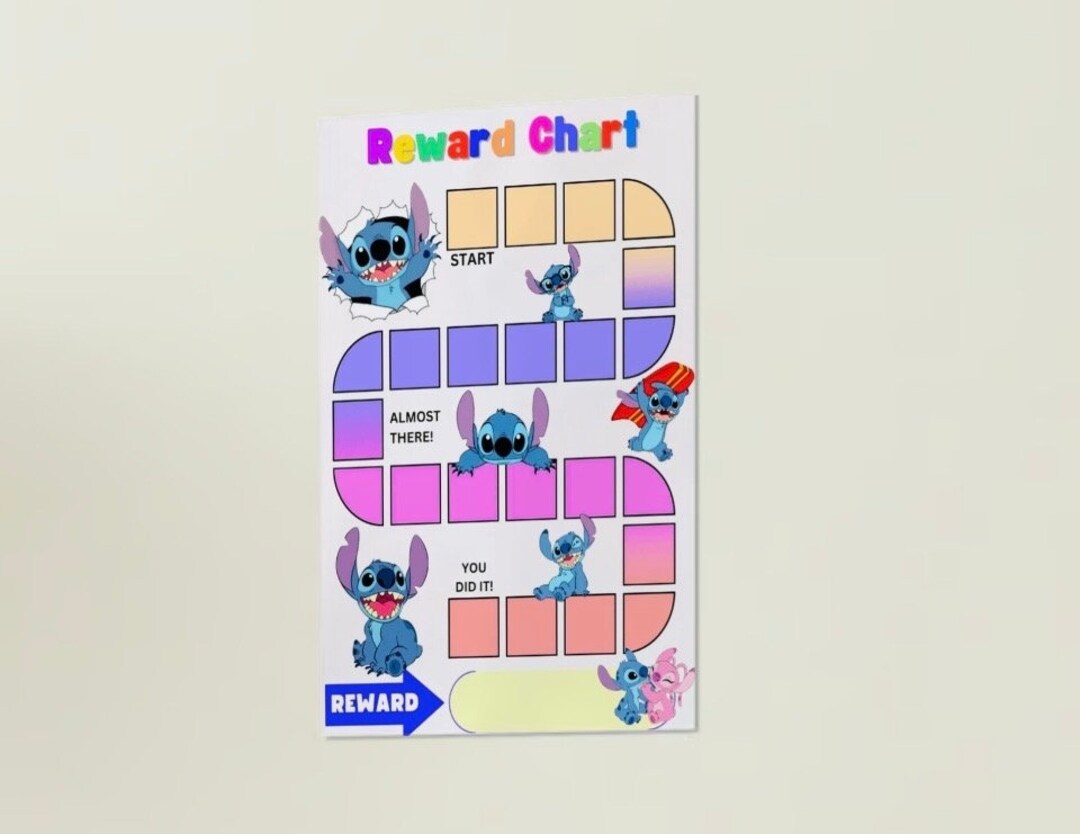 Stitch Reward Chart - Etsy