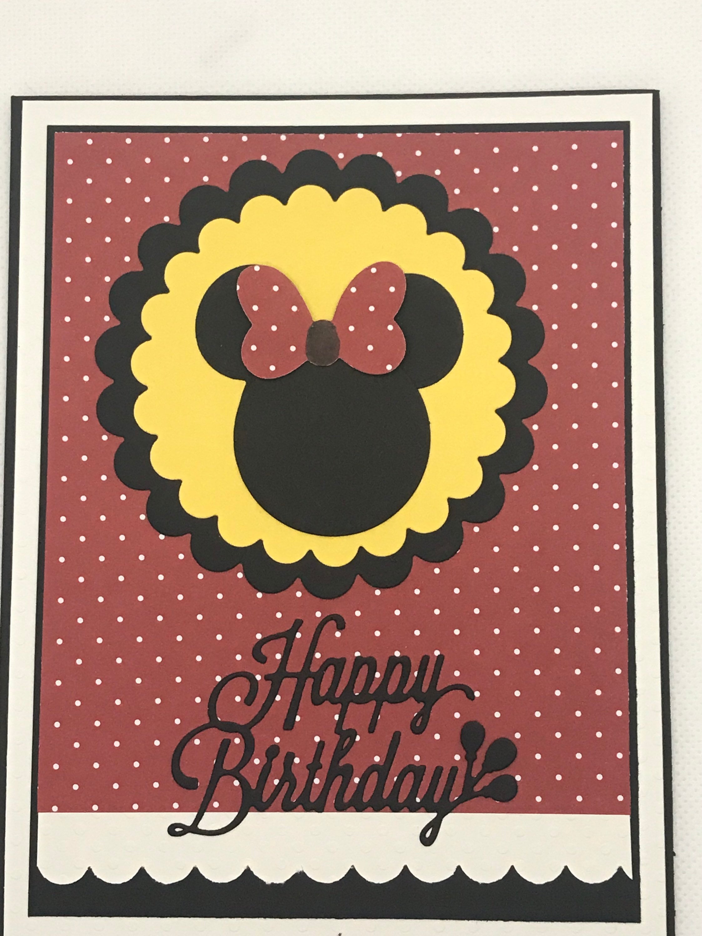 Minnie Mouse Birthday Card