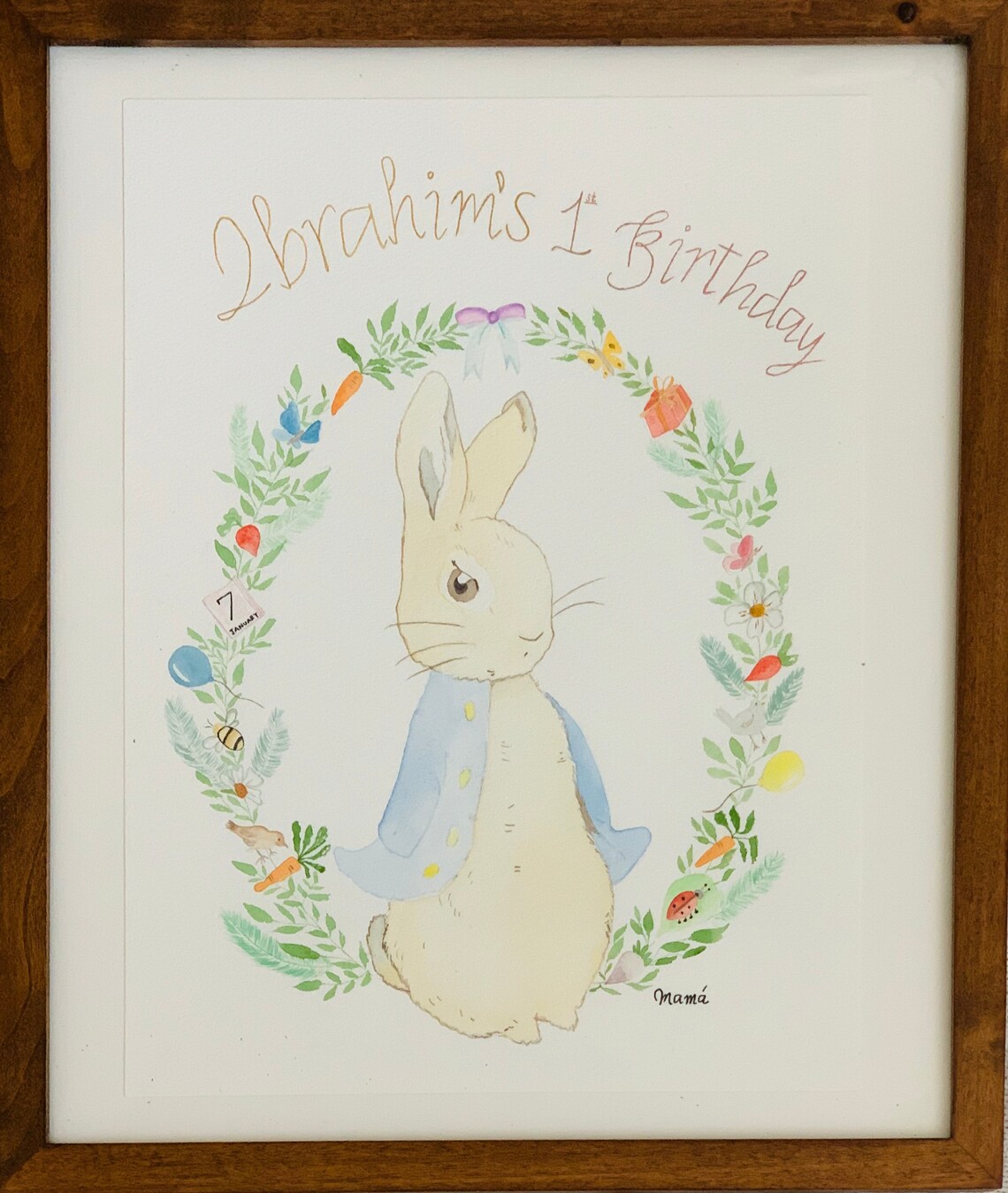 Peter Rabbit Watercolor Original Painted - Etsy