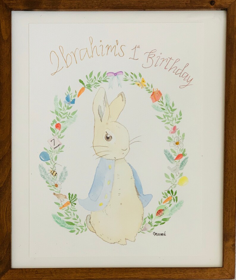 Peter Rabbit Watercolor Original Painted - Etsy