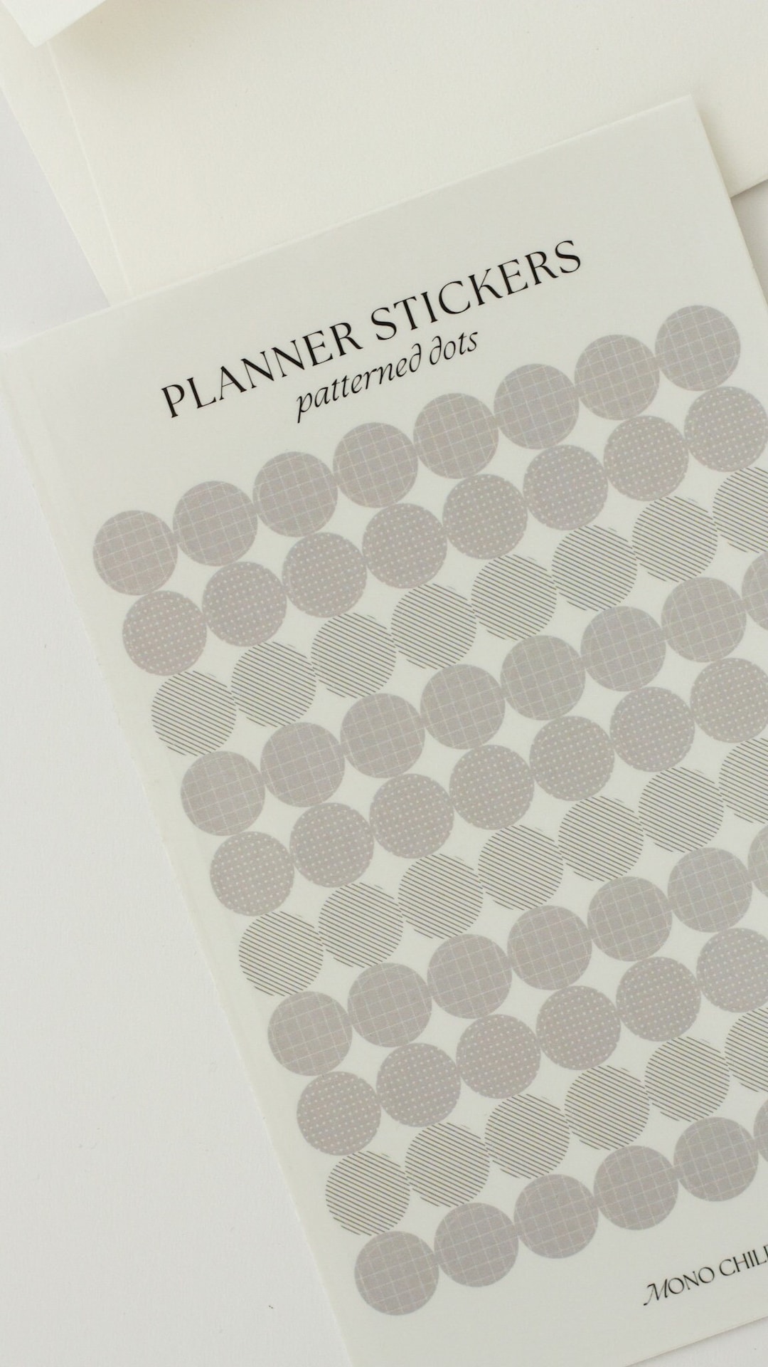 Grid + Dots Circle Transparent Stickers - Etsy