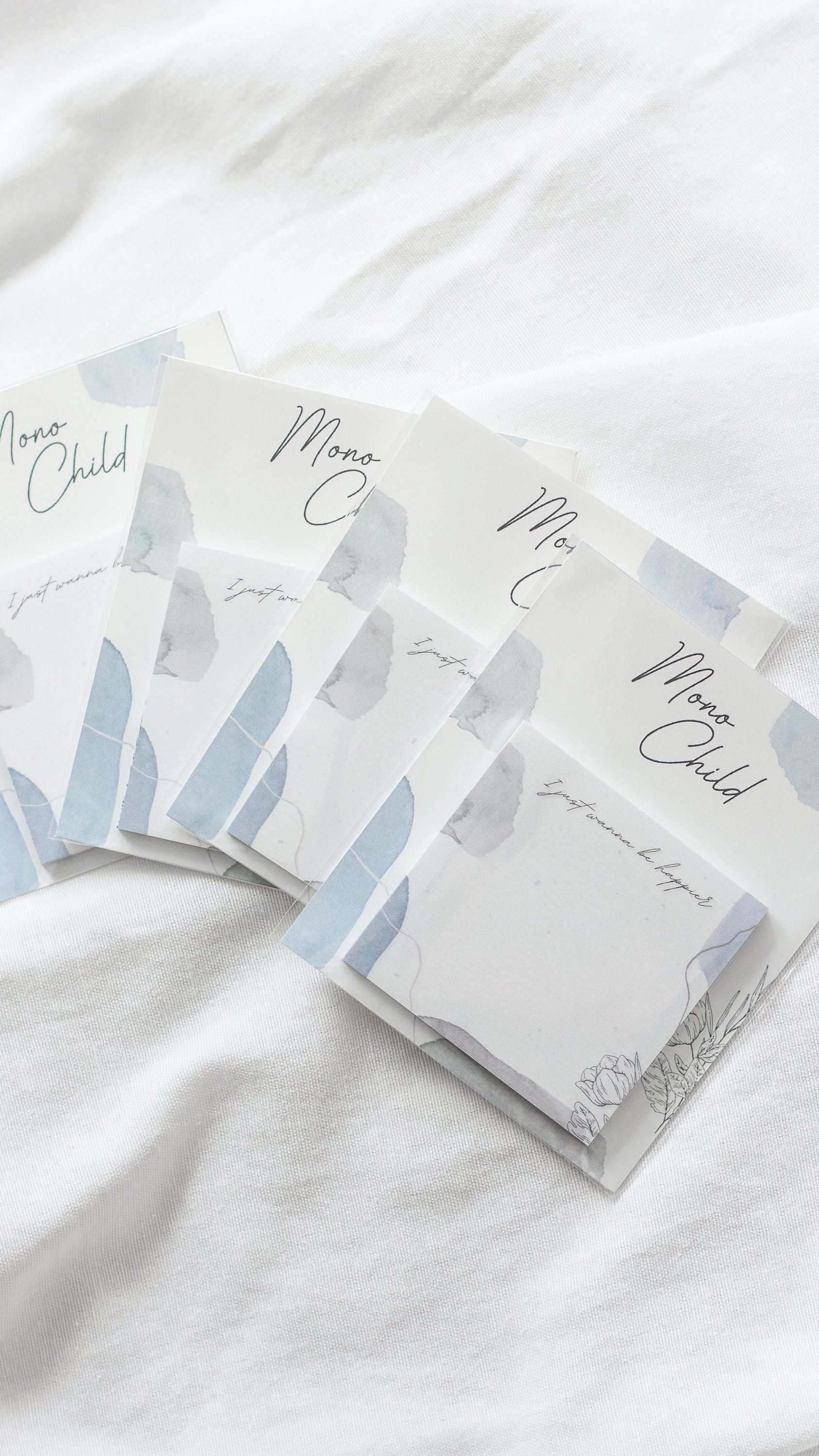 Blue & Grey Sticky Notes 50 Sheets - Etsy