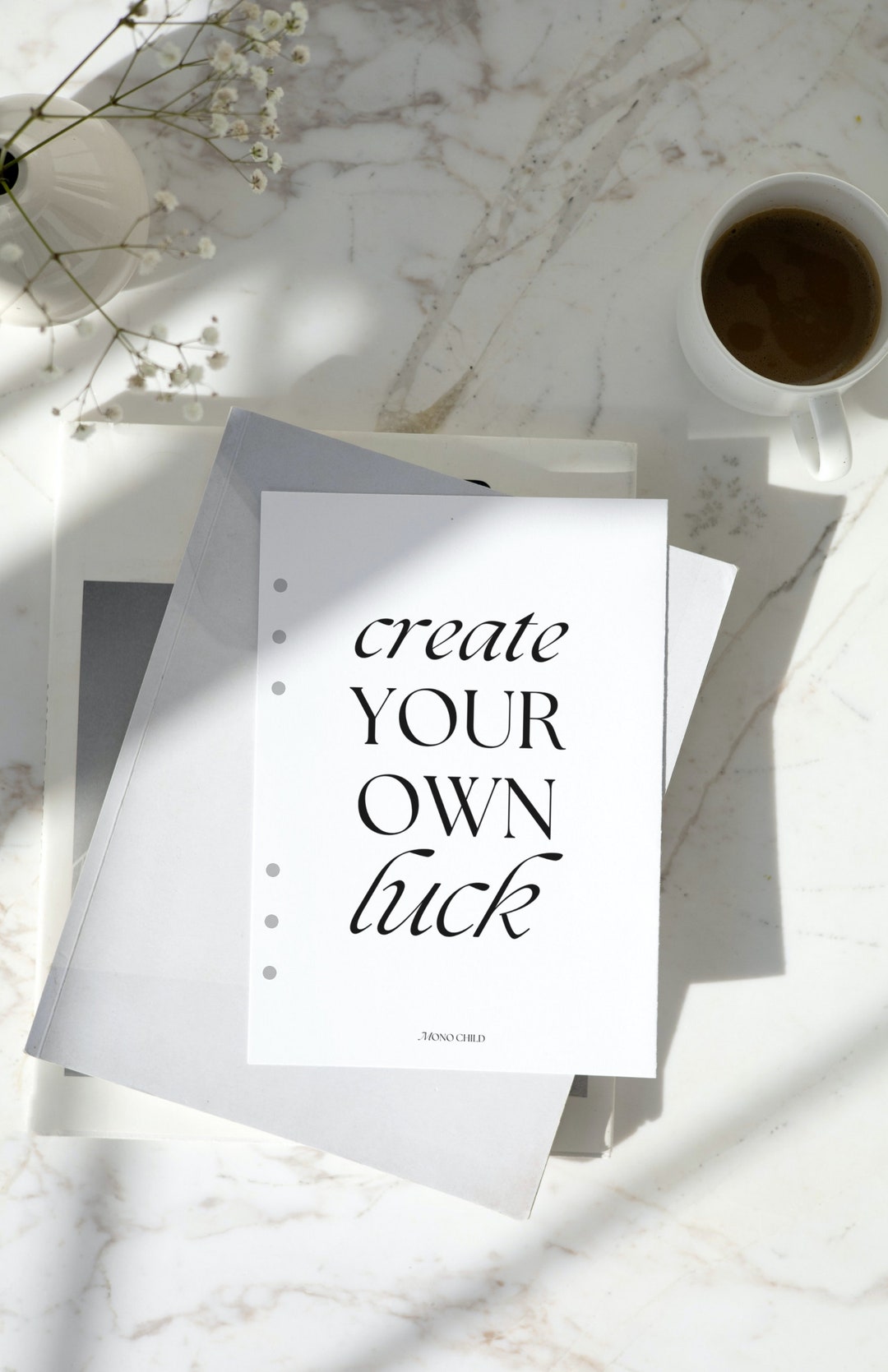 Create Your Own Luck Dashboard | A5 Ring Binder Planner Inserts ...