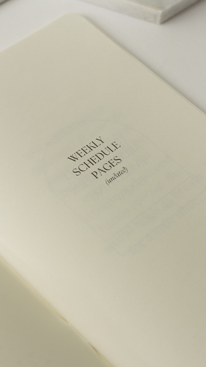 Zero Oclock Weekly Journal 50 Sheets - Etsy