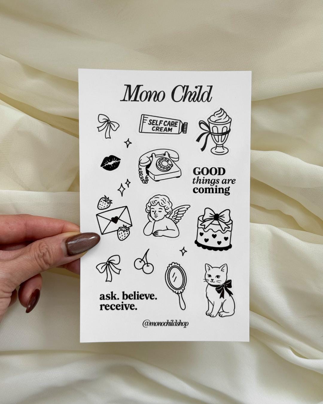 Mono Child – Manifest and Dream Sticker Sheet | Positive Manifestation ...