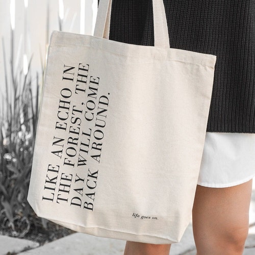 Life Goes on Tote Bag - Etsy
