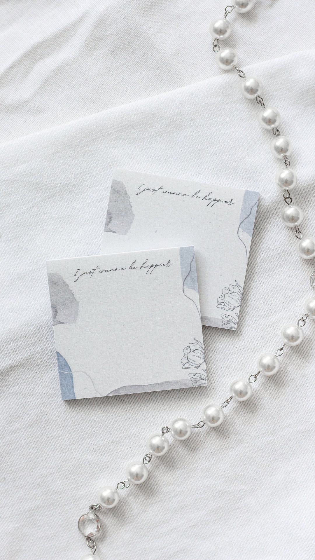 Blue & Grey Sticky Notes (50 Sheets) - Etsy