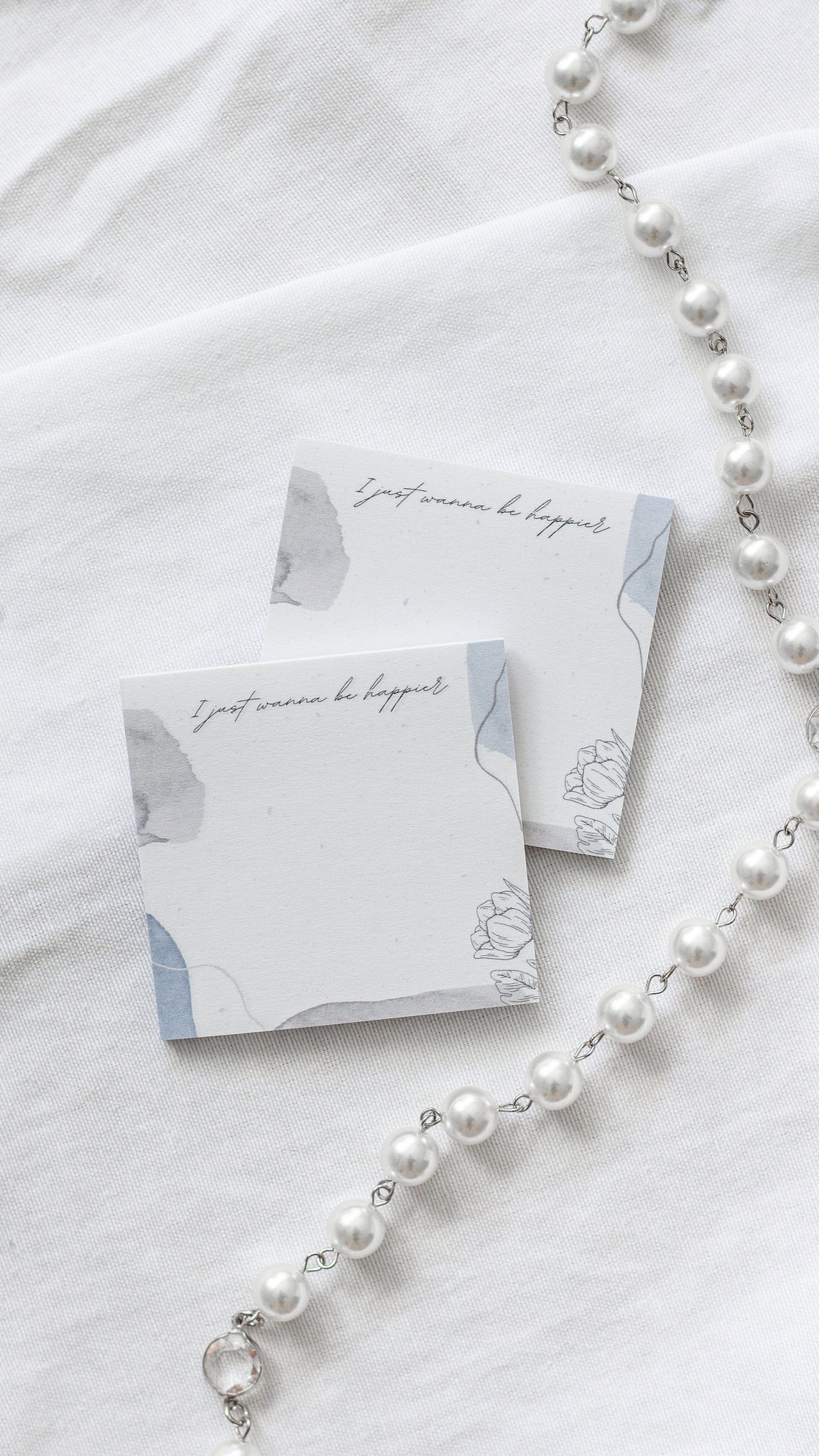 Blue & Grey Sticky Notes 50 Sheets - Etsy