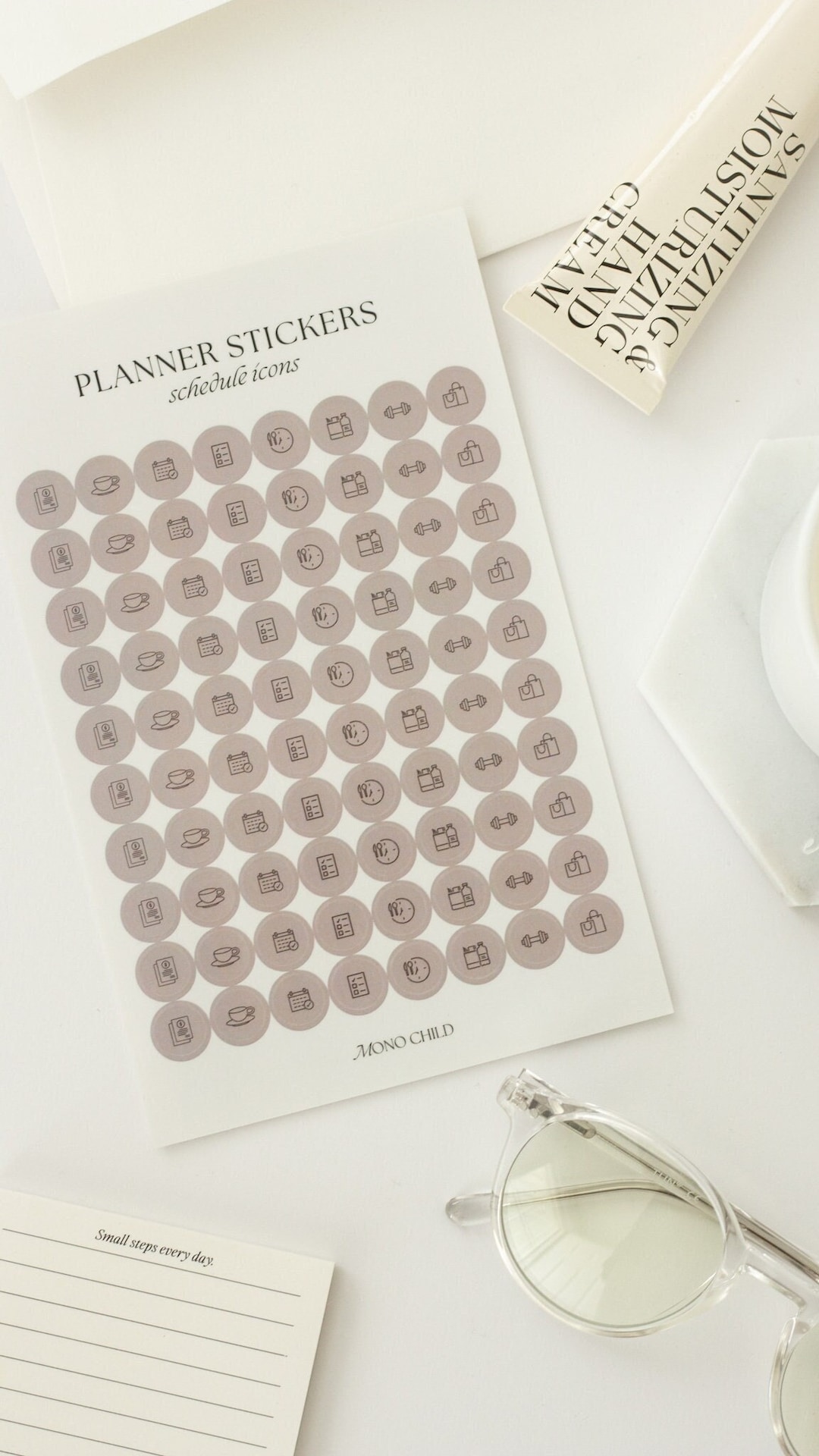 Dark Beige Icon Transparent Stickers - Etsy