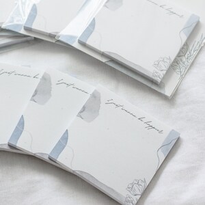 Blue & Grey Sticky Notes 50 Sheets - Etsy