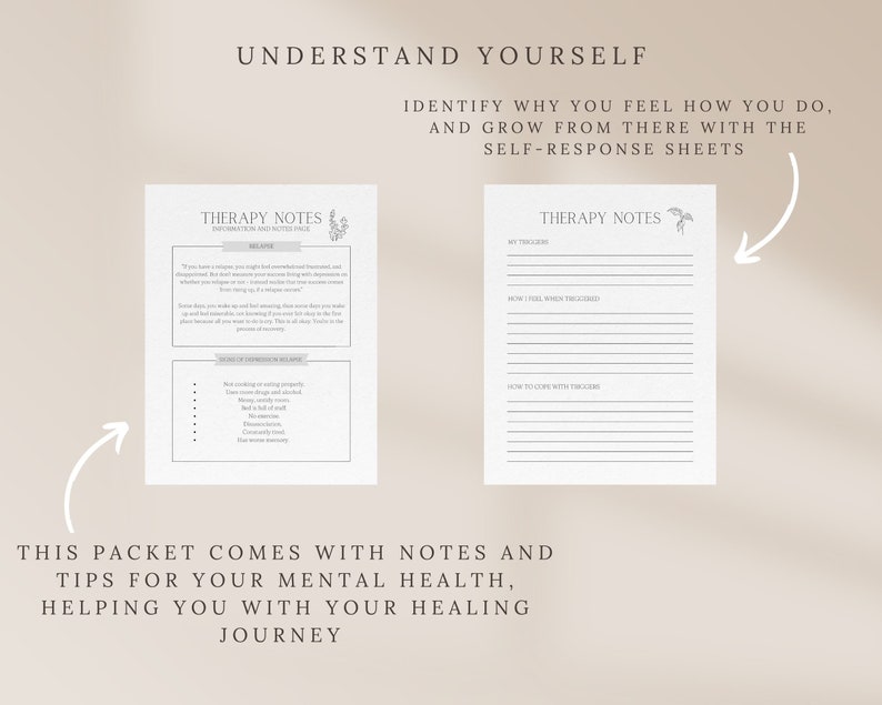 Printable Therapy Packet, Mental Health, Therapy Worksheets, Therapy ...
