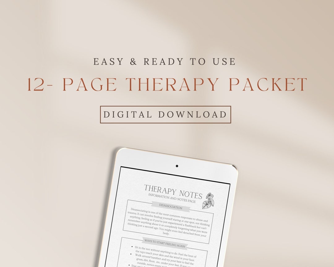 Printable Therapy Packet, Mental Health, Therapy Worksheets, Therapy ...
