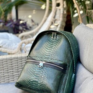 Genuine Python Leather Backpack Python Bag Leather Backpack ...