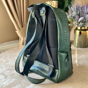 Genuine Python Leather Backpack Python Bag Leather Backpack ...