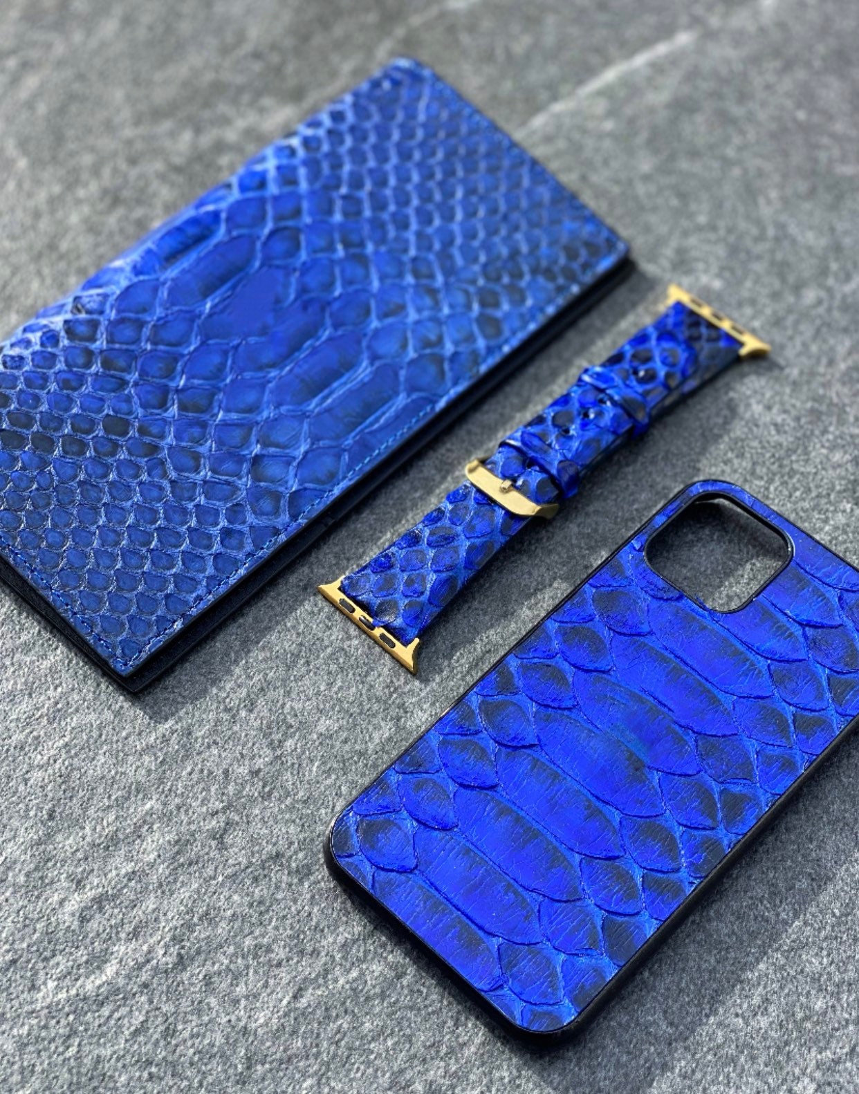 Italian Python Leather Phone Case Wallet Long Wallet - Etsy