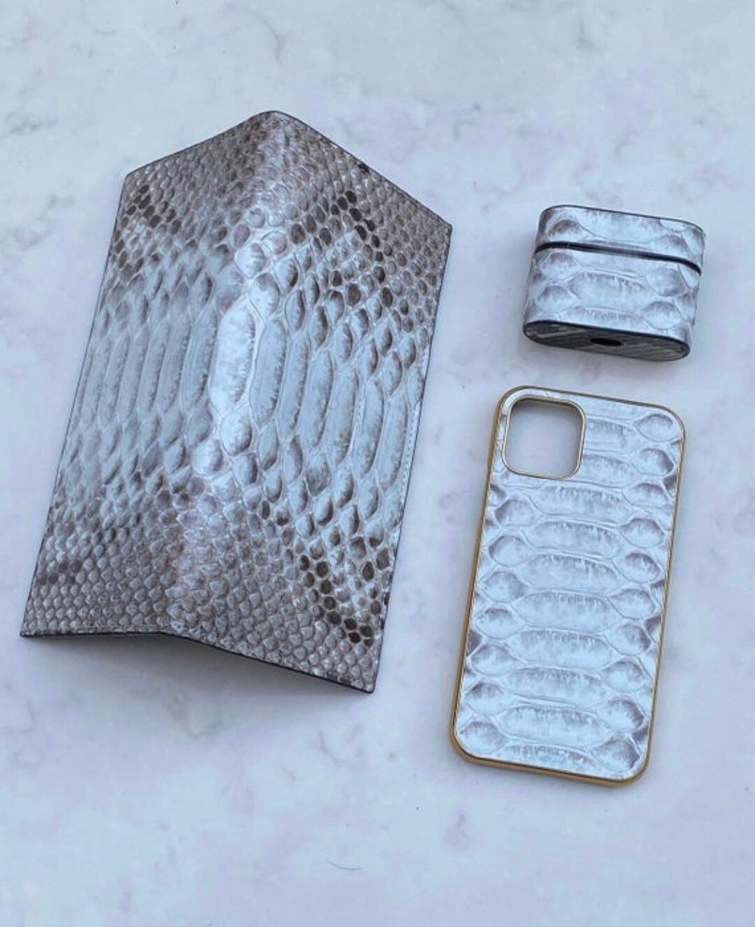 Italian Python Leather Phone Case Wallet , Long Wallet , iPhone 14 ...