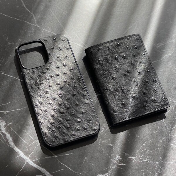 Ostrich Leather Phone Case - Etsy