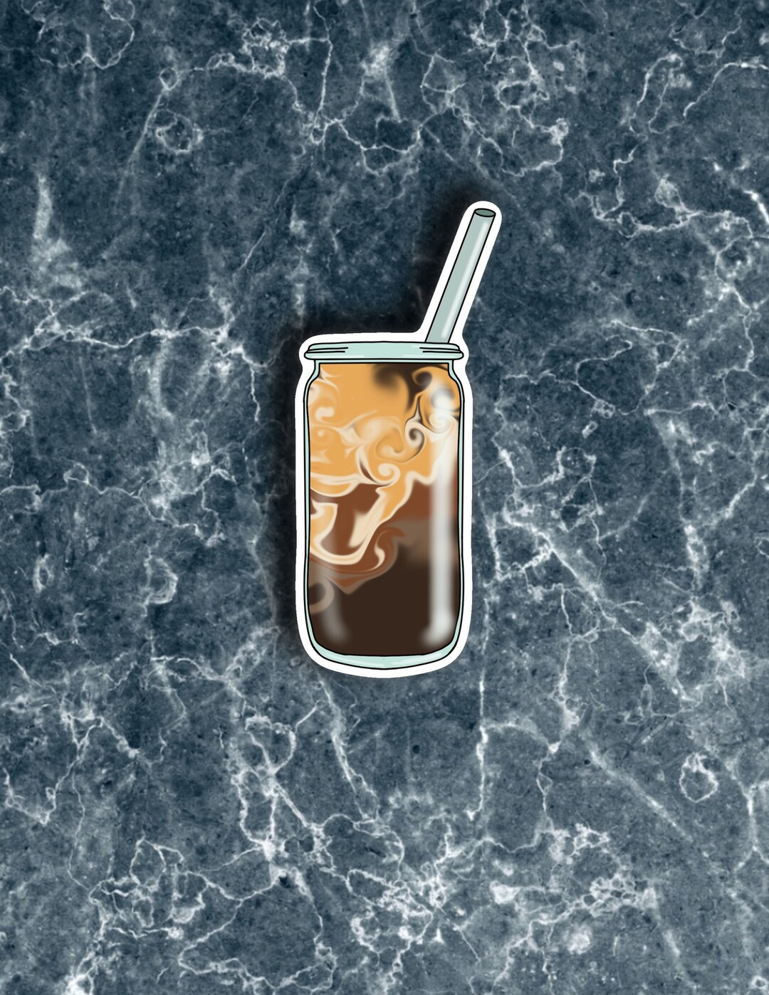 Iced Coffee Sticker, Coffee Sticker, Caffeine Sticker, Cold Brew Coffee ...