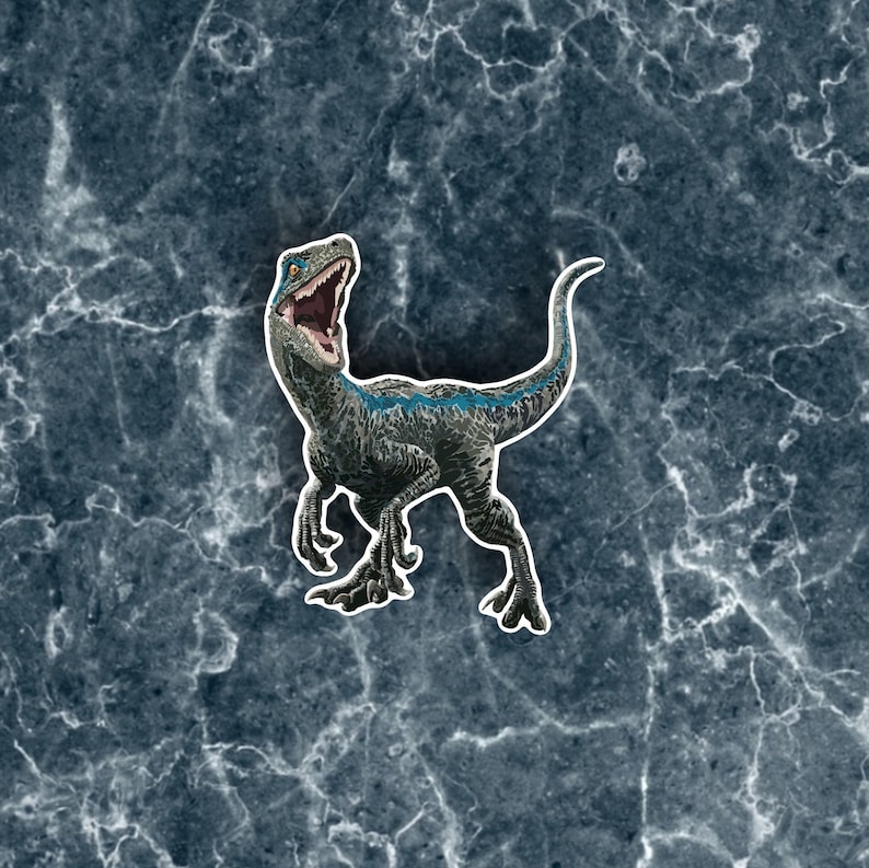 Velociraptor Sticker Dinosaur Stickers Raptor Sticker - Etsy