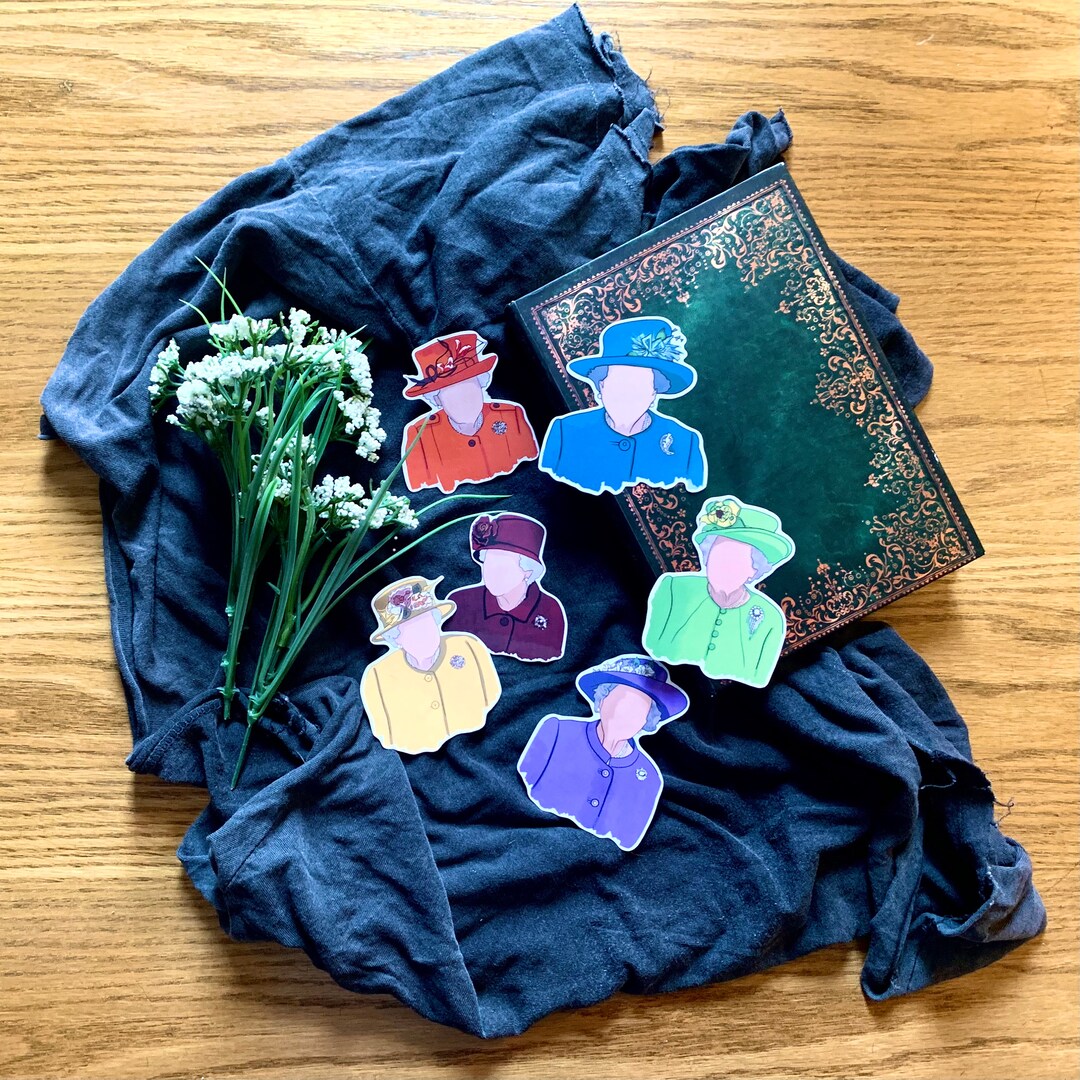 Rainbow Queen Stickers | Queen Elizabeth II Decal | British Royal ...