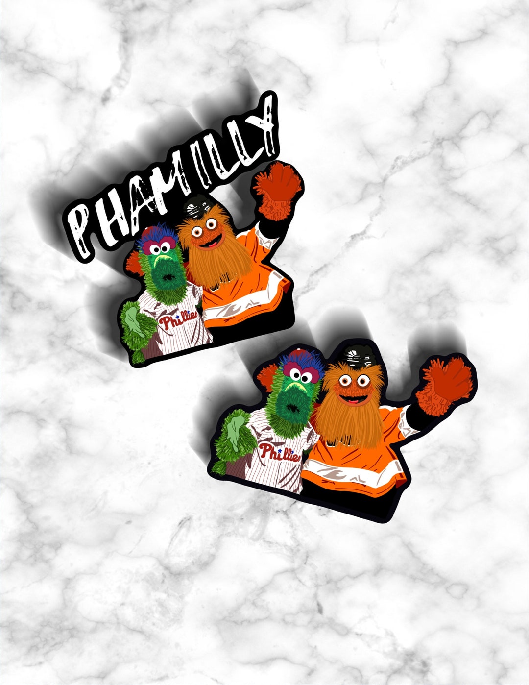 Philly Phanatic Sticker, Gritty Sticker, Philadelphia Phillies Sticker ...