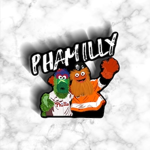 Philly Phanatic Sticker, Gritty Sticker, Philadelphia Phillies Sticker ...
