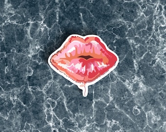 Red Lips Kiss Stickers Valentine Tea Party Bridal Shower - Etsy