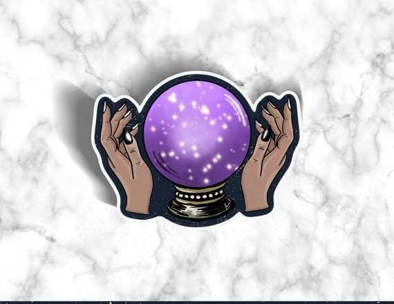 Crystal Ball Sticker Witch Sticker Halloween Sticker Spooky - Etsy