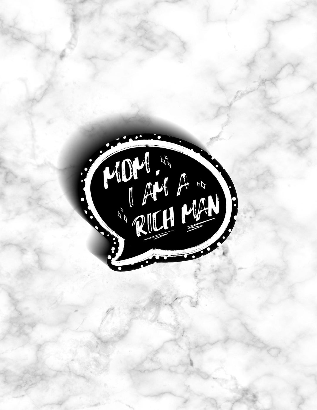 I Am A Rich Man Sticker, Cher Quote Sticker, Rich Man Quote, Powerful ...