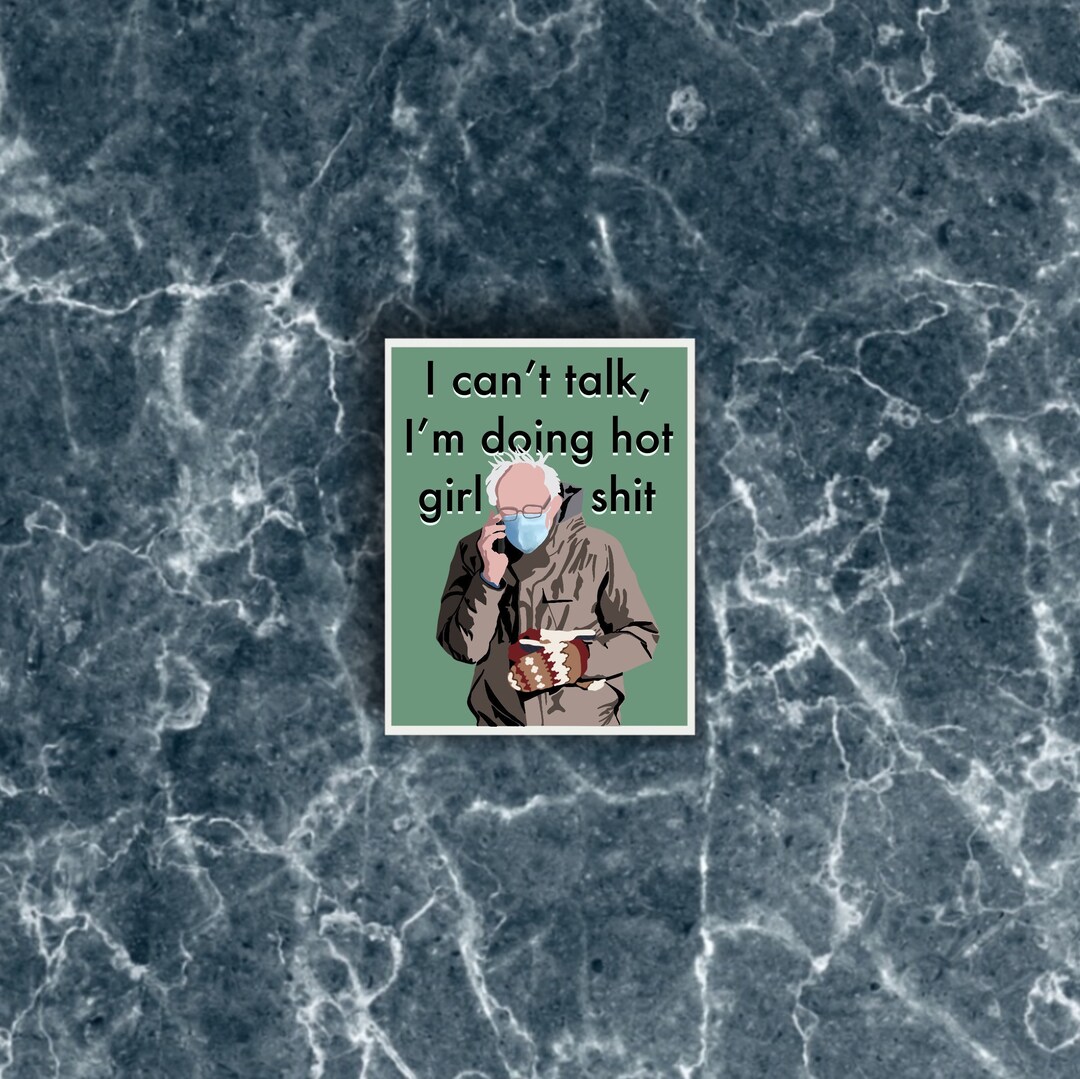 Bernie Sanders Stickers Bernie Sanders Mittens Political - Etsy