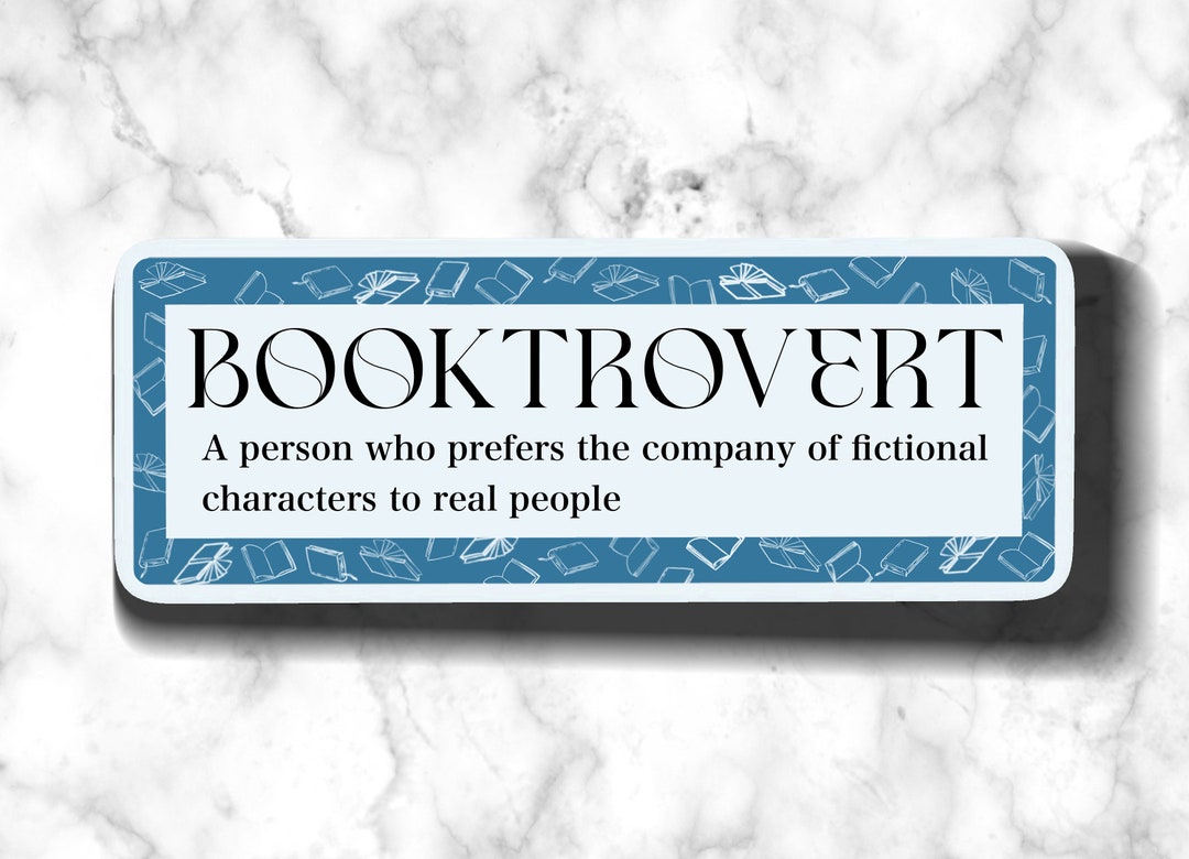 Booktrovert Sticker, Booktok Sticker, Book Lover, Bookworm, Reading ...