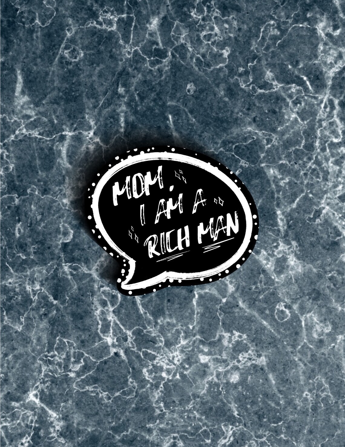 I Am A Rich Man Sticker Cher Quote Sticker Rich Man Quote | Etsy